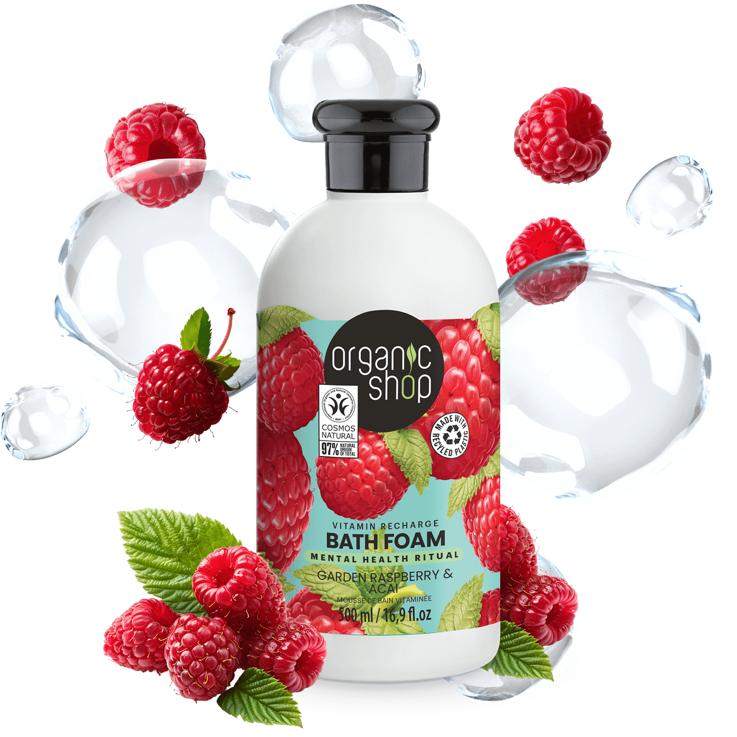Vitamin Recharge Bath Foam Raspberry & Acai – Organic Shop