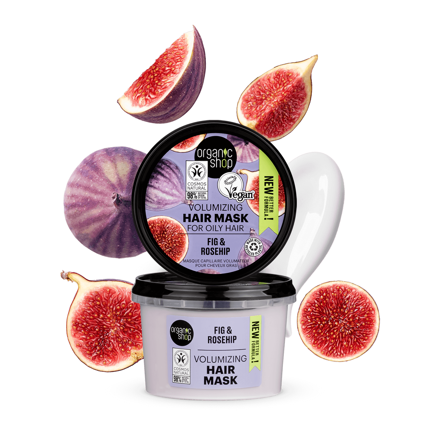 Volumizing Hair Mask For Oily Hair Fig & Rosehip – Organic Shop
