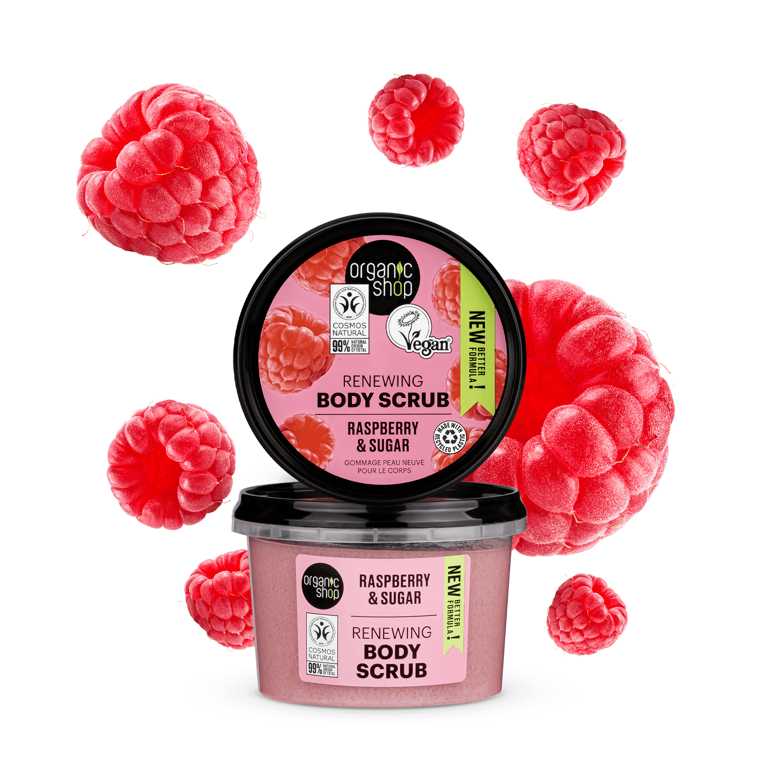 Renewing Body Scrub Raspberry – Organic Shop