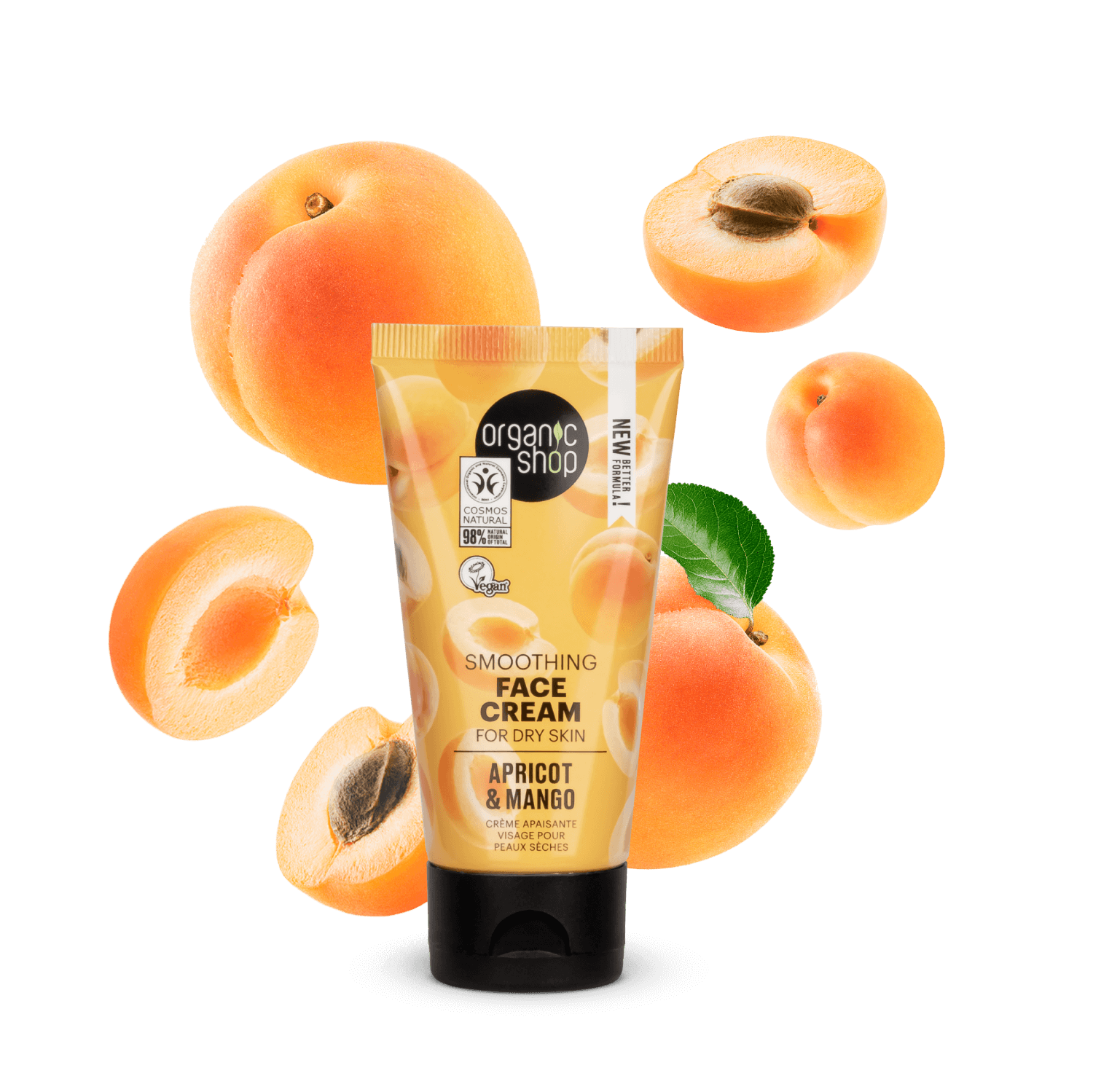 Smoothing Face Cream For Dry Skin Apricot & Mango – Organic Shop