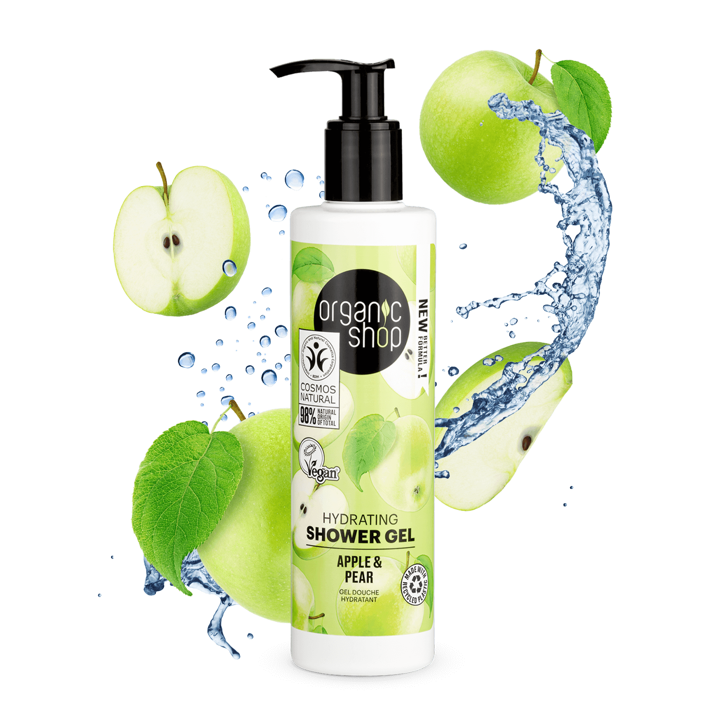 Hydrating Shower Gel Apple & Pear – Organic Shop