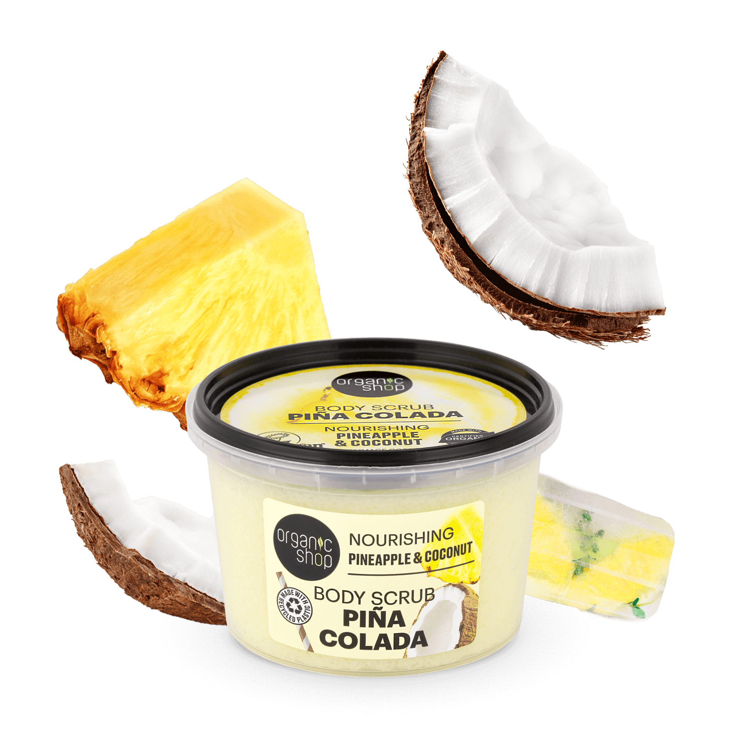 Pina Colada Nourishing Body Scrub. Pineapple & Coconut – Organic Shop